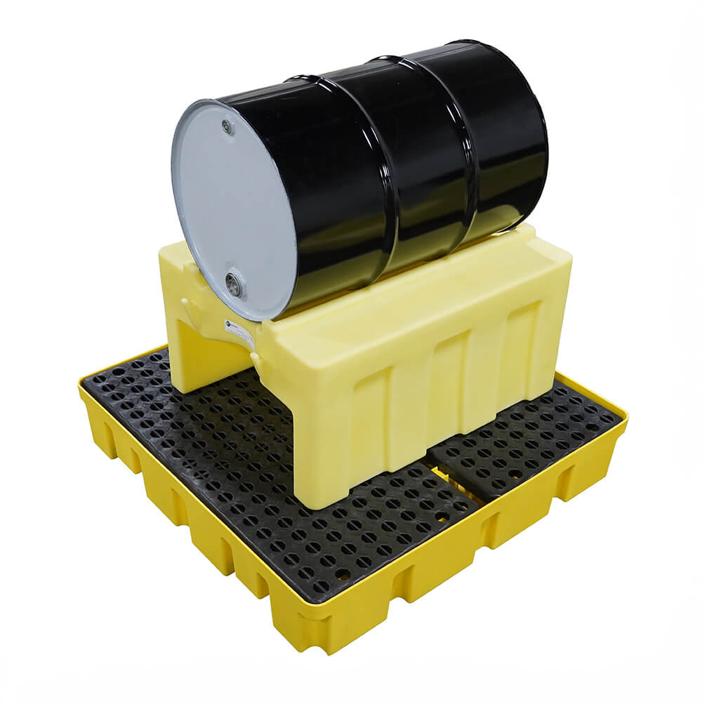 4 Drum Slim-Line Poly Spill Pallet | ENPAC