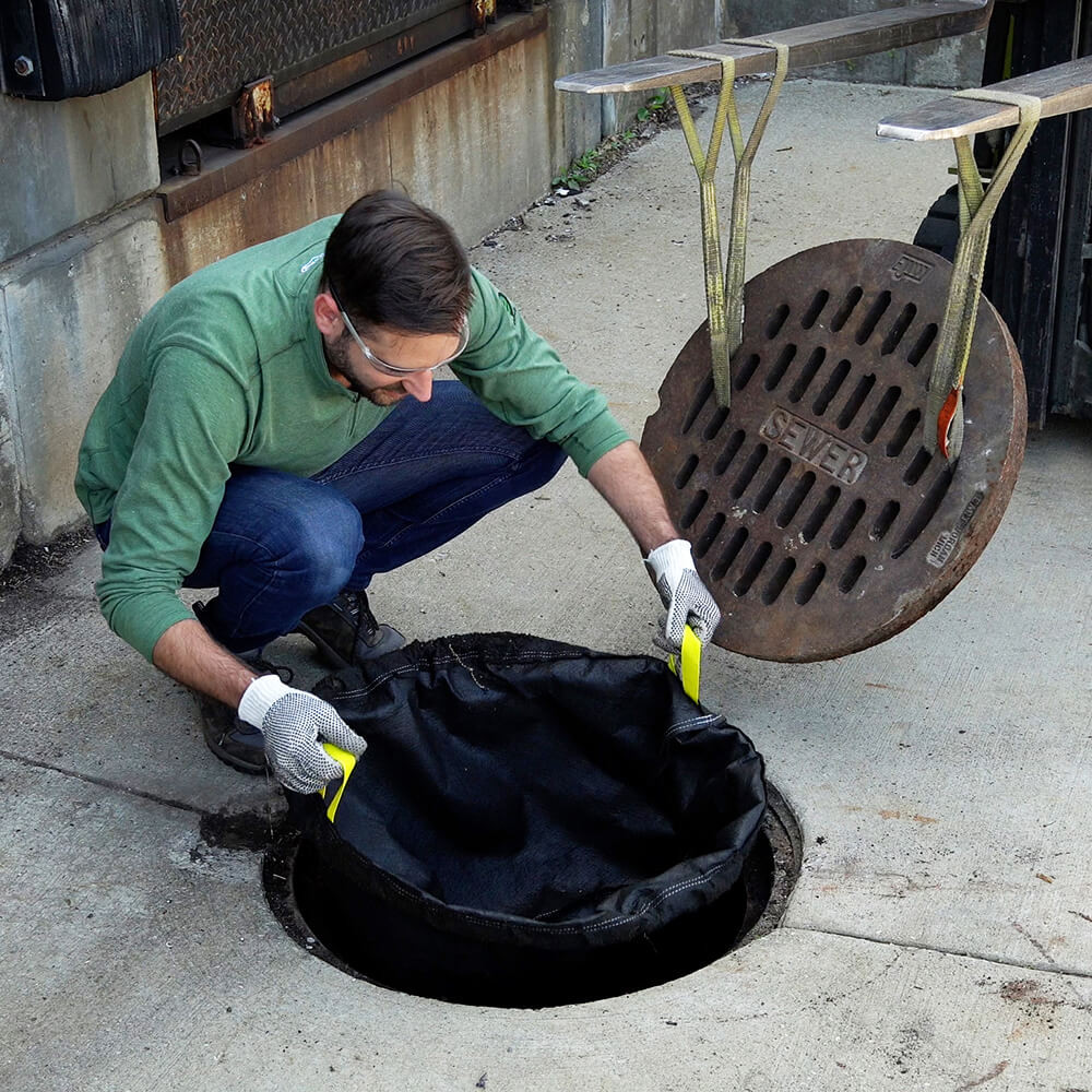 Round, Bag Style Storm Sentinel® Catch Basin Insert, Adjustable | ENPAC