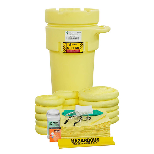 Aggressive 50-Gallon Wheeled Salvage Drum Spill Kit | ENPAC