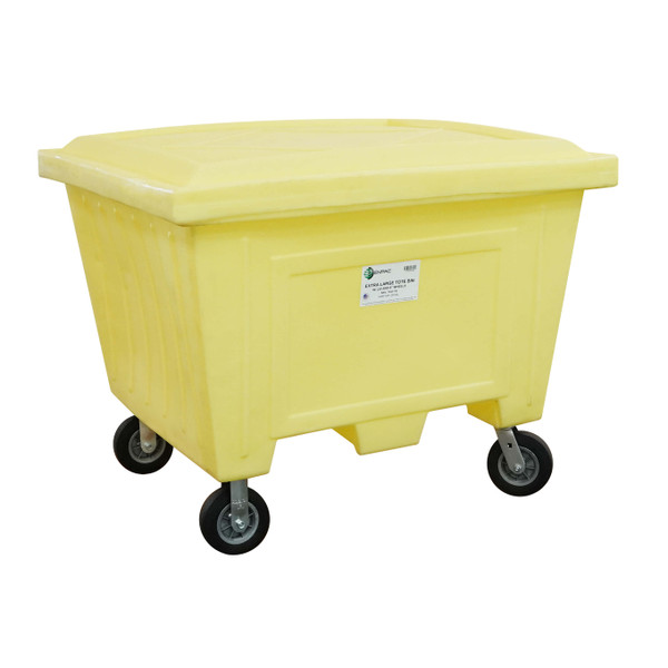 Extra-Large Tote Bin with Lid and 8" Rubber Wheels | ENPAC
