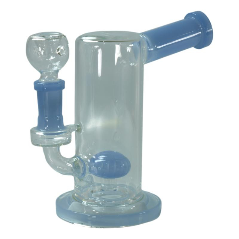 7" Slanted Upright Disc Perc Water Pipe - High Mountain Imports