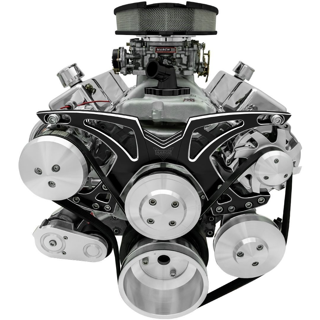 Small Block Chevy All Inclusive Style Track Serpentine System
