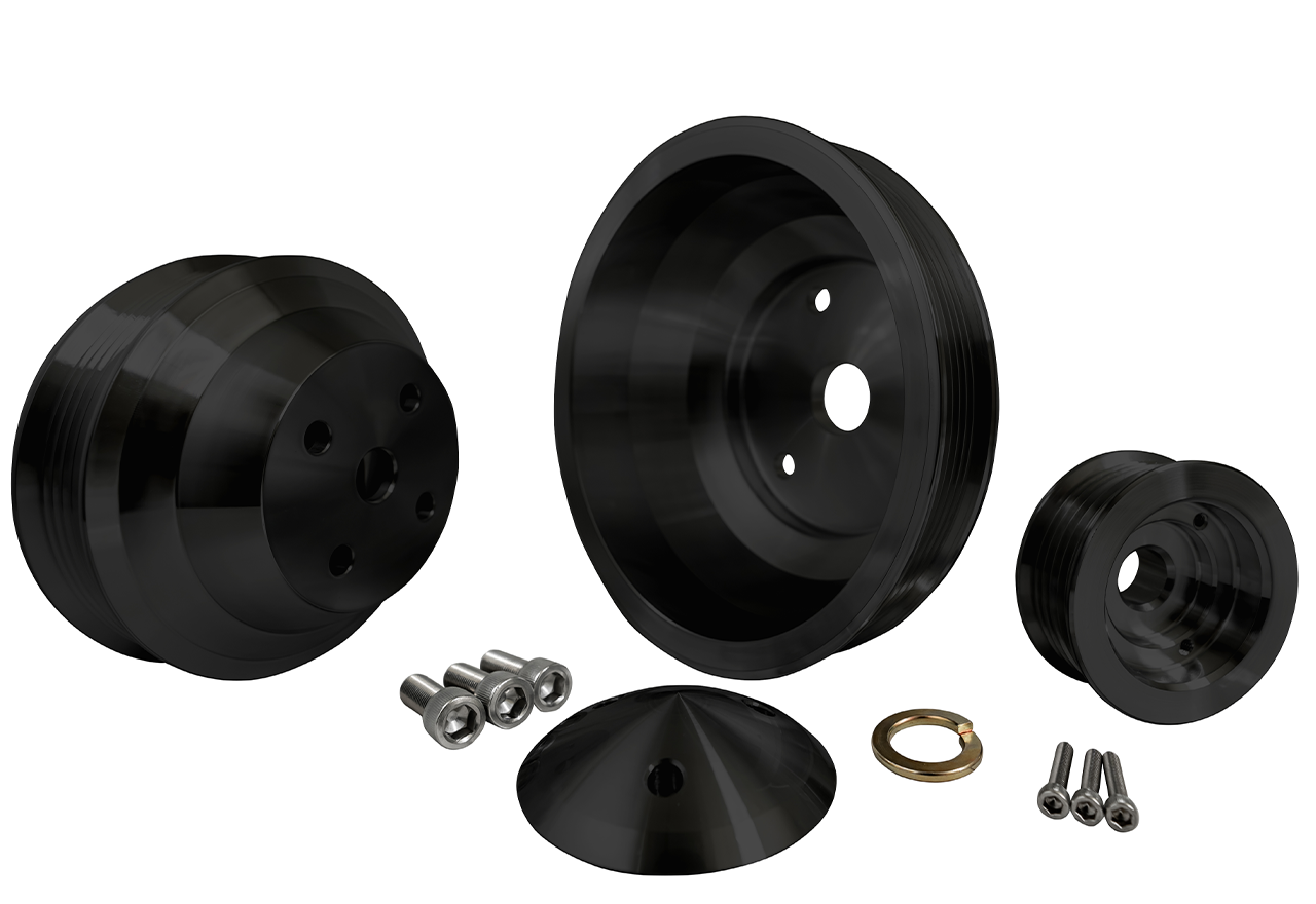 Small Block Chevy High Flow Serpentine Pulley Kit