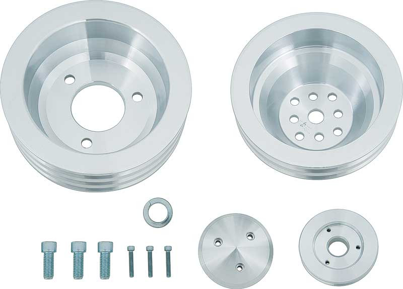 Big Block Chevy V-Belt High Flow Pulley Kit (3V)