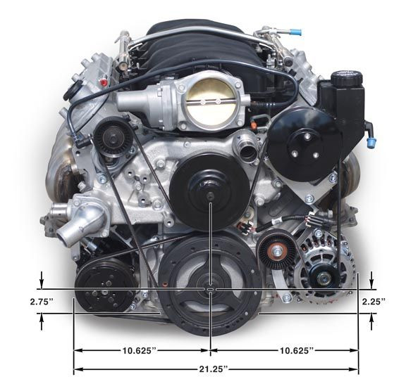 Chevy LS Narrow Mount All Inclusive Serpentine Kit | March Performance