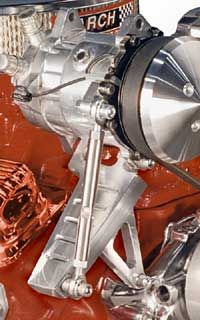 Small Block Chevy Deluxe Inward AC Bracket Kit