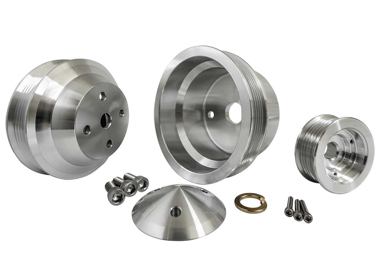 Small Block Chevy Mid-Performance Serpentine Pulley Kit