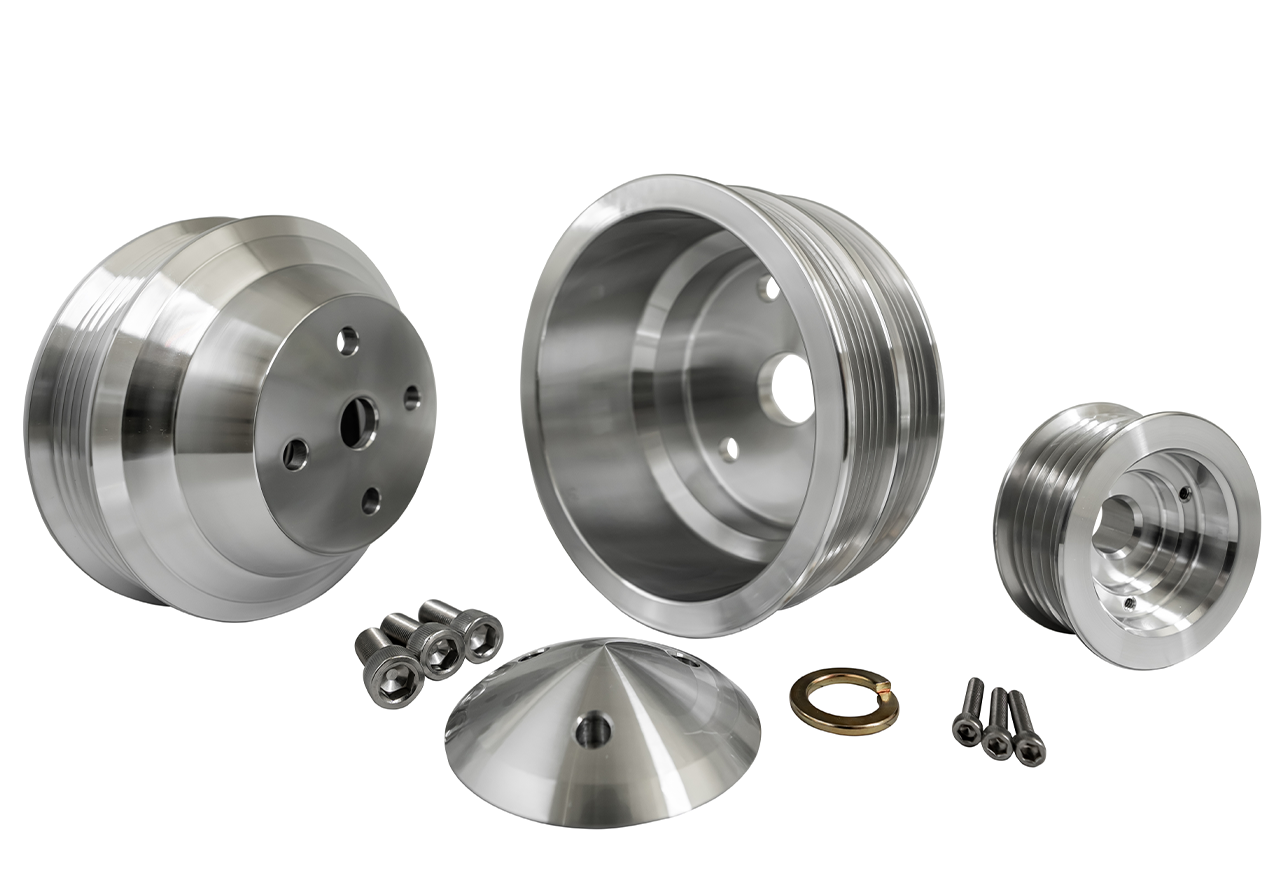 Small Block Chevy Mid-Performance Ratio Serpentine Pulley Kit