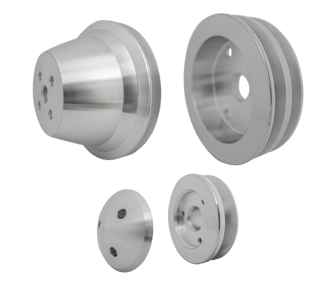 Small Block Chevy Performance Ratio V-Belt Pulley Kit