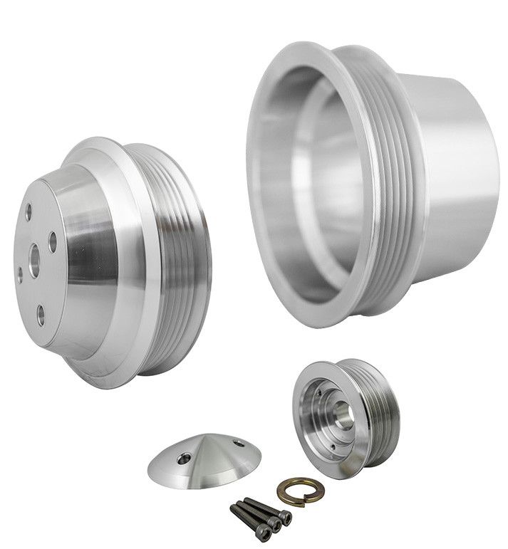 Big Block Chevy Mid-Performance Serpentine Pulley Kit (1V)