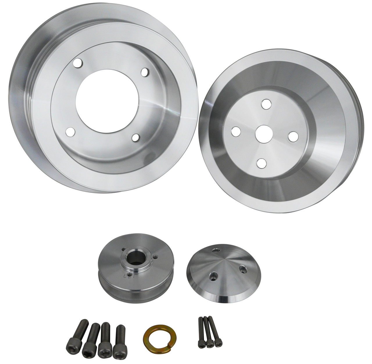 Triple Groove V-Belt Pulley Kit for Pontiac Engines