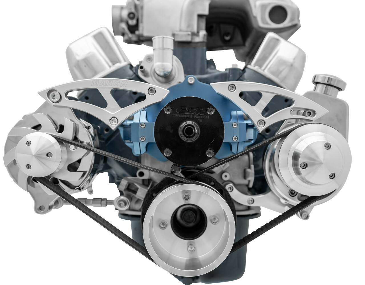 Small Block Ford Ultra Serpentine Conversion for | March Performance