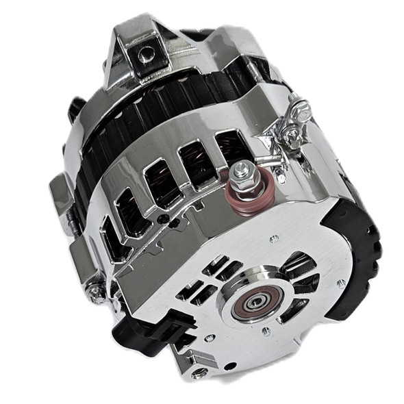 Ultra Series GM CS130 Alternator, 140 Amp 1 Wire Chrome Finish, Center ...