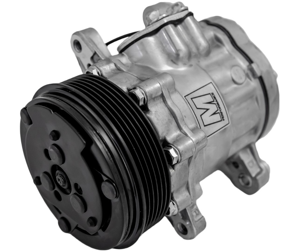 Ultra Series Sanden 7176 / SD-7 Air Conditioning Compressor Chrome ...