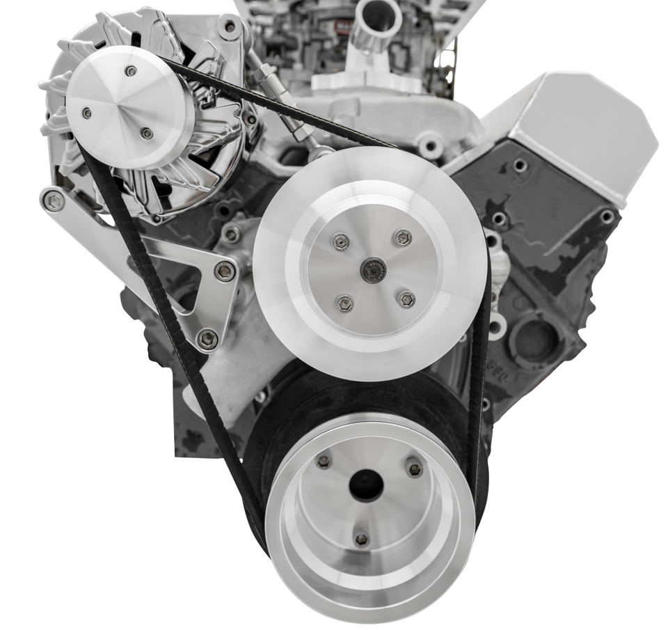 Small Block Chevy Deluxe Serpentine Conversion Kit | March Performance