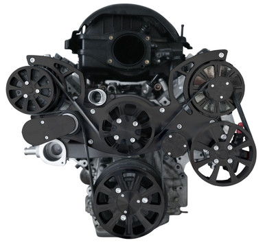 Black Chevy LT1 Gen V All Inclusive Evolution Serpentine System - March ...