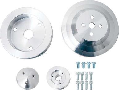 Small Block Chevy Triple Groove V Belt Pulley Kit | March Performance