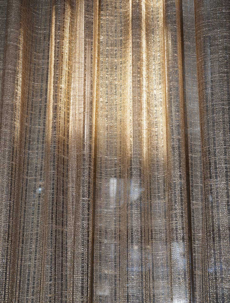 Metallic leno weave Lux Flamme' | Dedar Milano