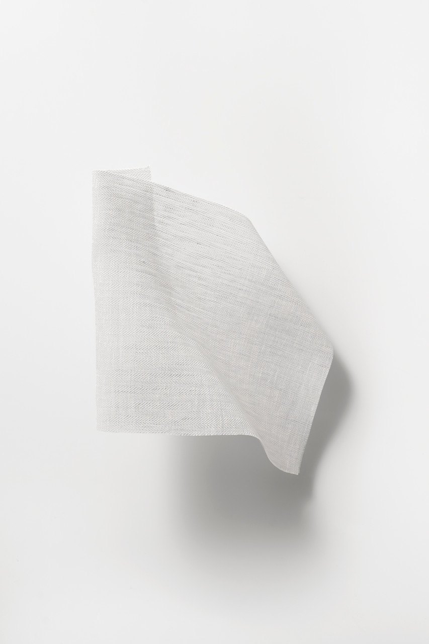 Linen chevron in extra-width Acquerello Chevron | Dedar Milano