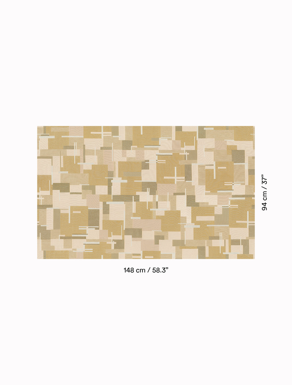 Gilded modern geometric motif Eliogabalo | Dedar Milano