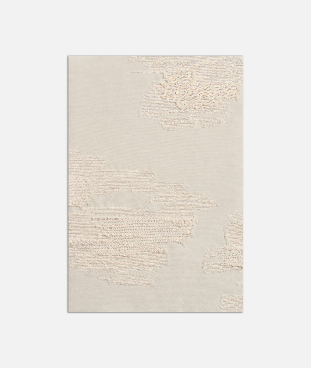 White on white abstract fil coupé Calicanto Lieve | Dedar Milano