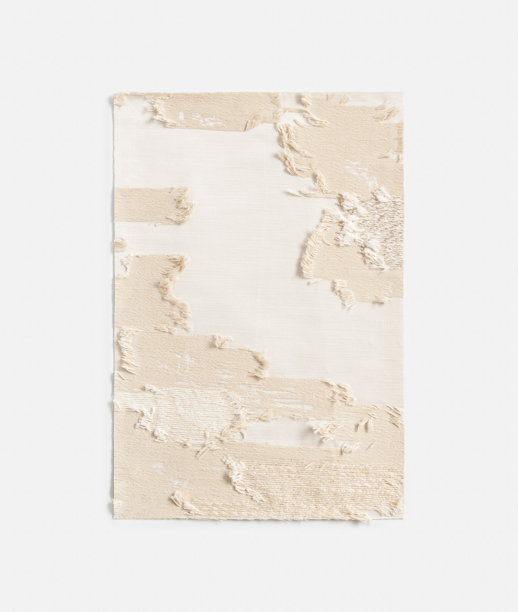 Abstract lampas white on white Calicanto | Dedar Milano