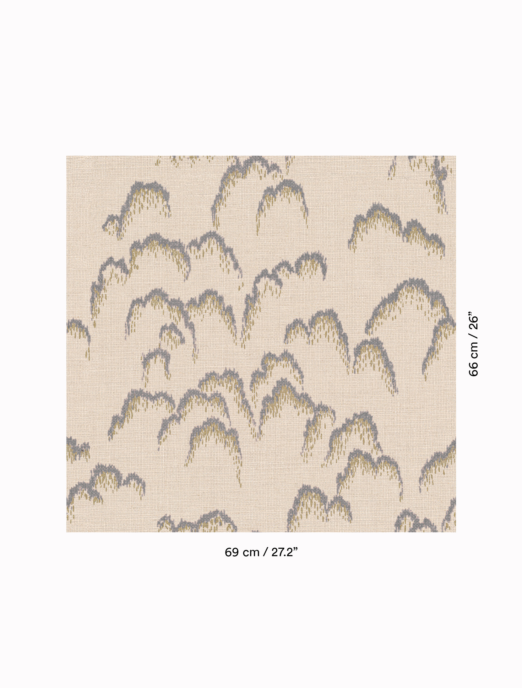 Artisanal flock on an irregular panama weave Lilaz | Dedar Milano