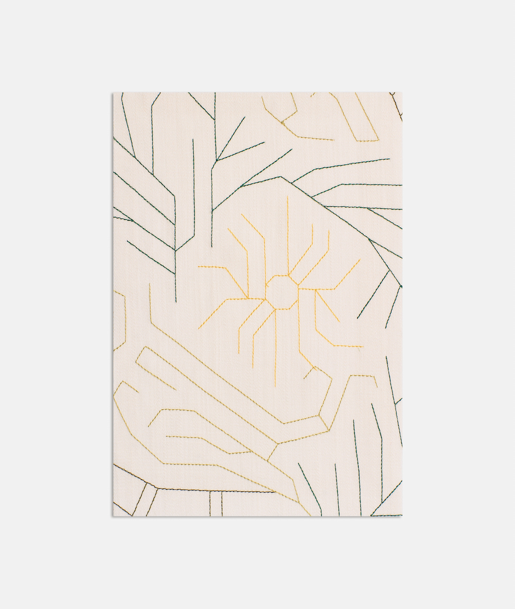 Exotic nature embroidery on textural silk Run Amok | Dedar Milano