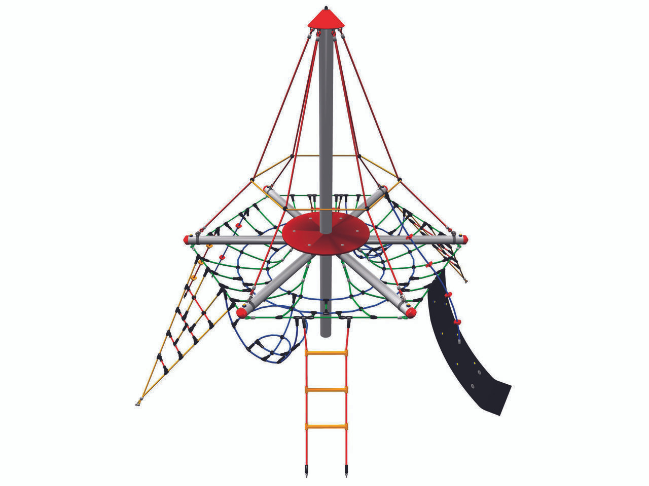 NetPlay Pirate Tower Net Playground Climber | NoahsPlay.com