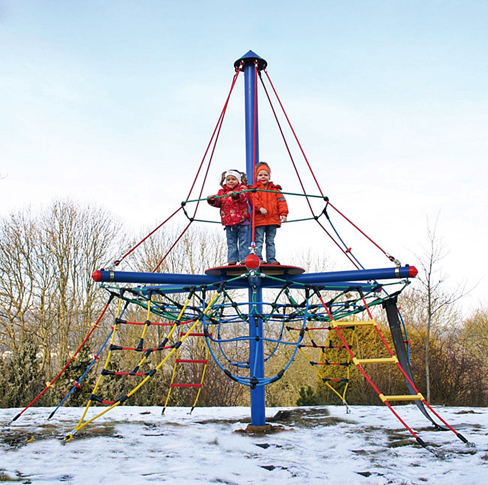 NetPlay Pirate Tower Net Playground Climber | NoahsPlay.com