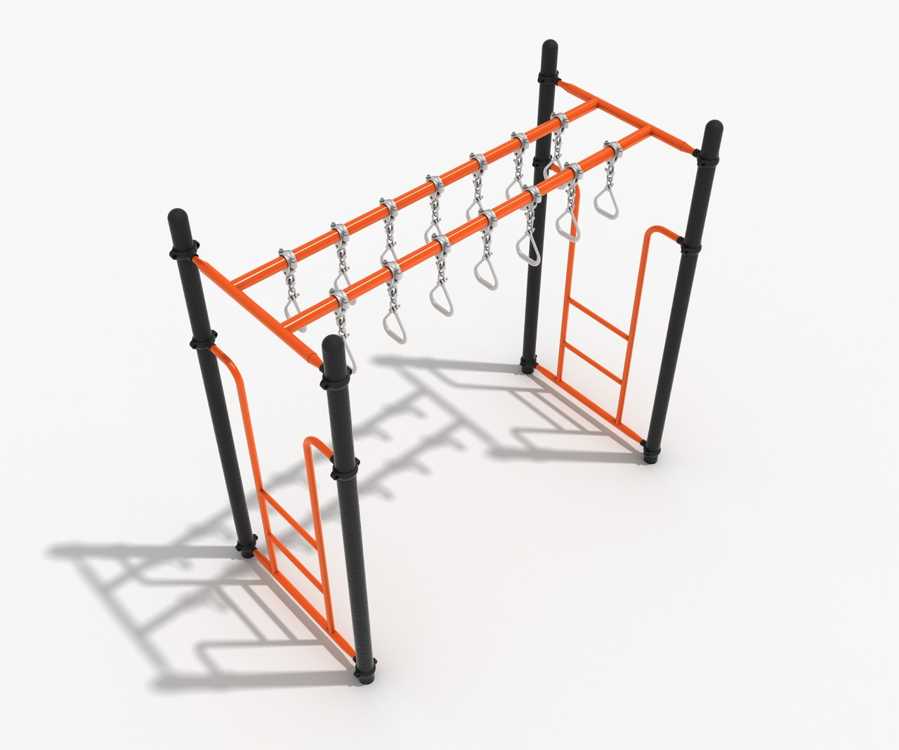 Double Straight Swinging Ring Ladder Climber | NoahsPlay.com