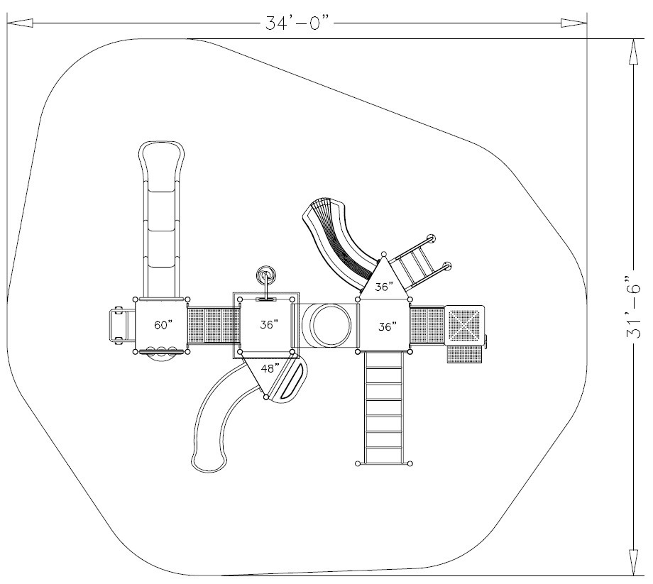 Towne Playground Structure| NoahsPlay.com