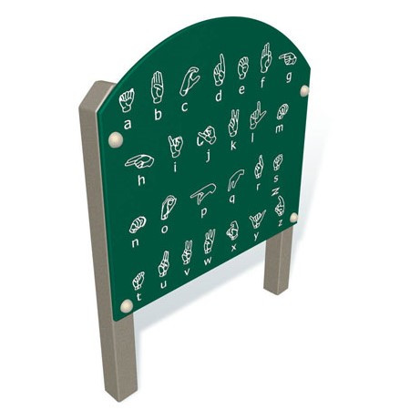 Big Toys Free Standing Sign Language Playground Panel | noahsplay.com