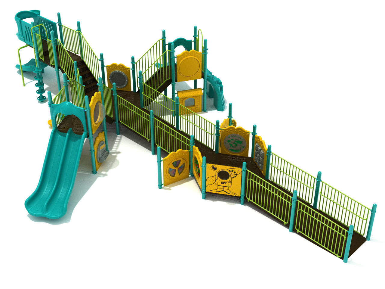 Bowling Berm Inclusive Play Structure | Noahsplay.com