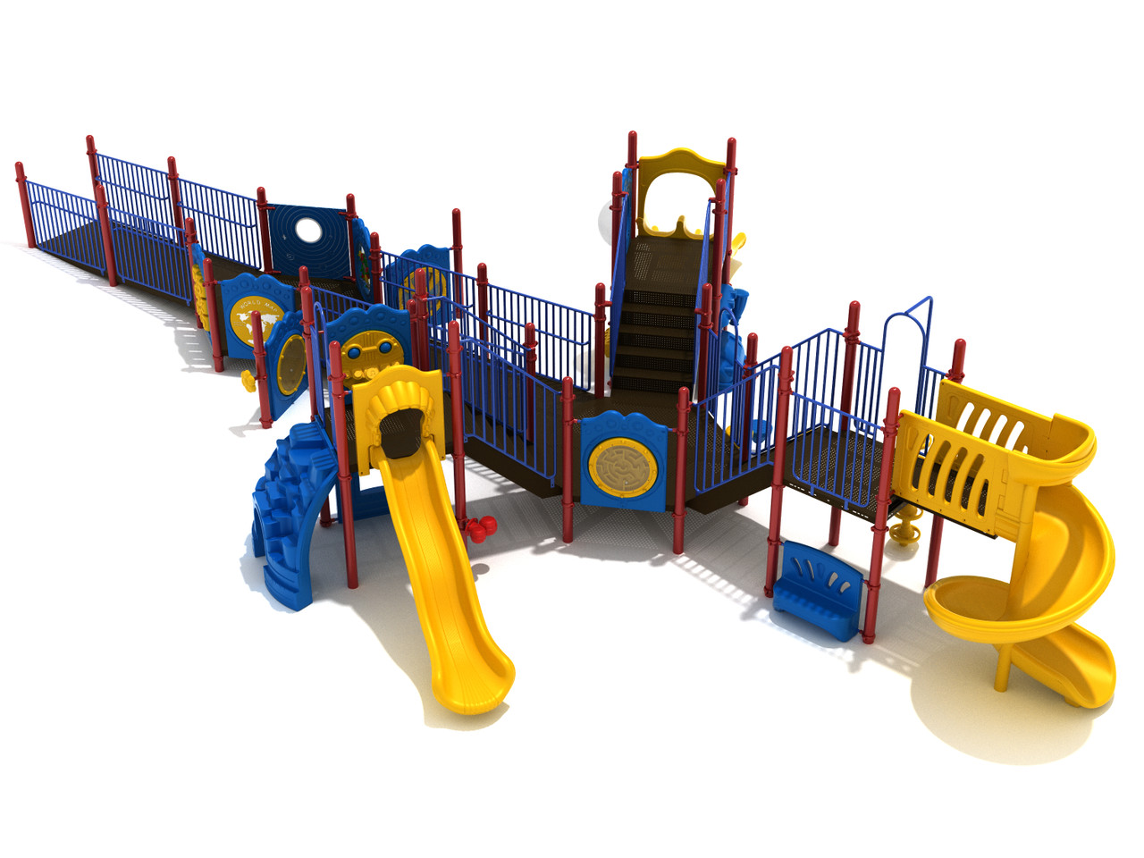 Bowling Berm Inclusive Play Structure | Noahsplay.com