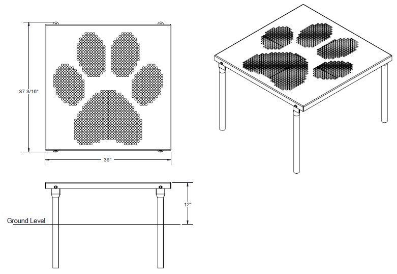 BarkPark™ Dog Park Paws Table | NoahsPlay.com