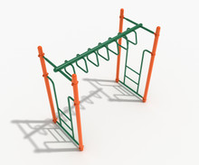 Straight Trapezoid Loop Ladder Climber | NoahsPlay.com
