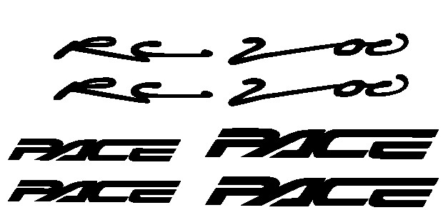 Pace RC 200 decal set - DNFIVE