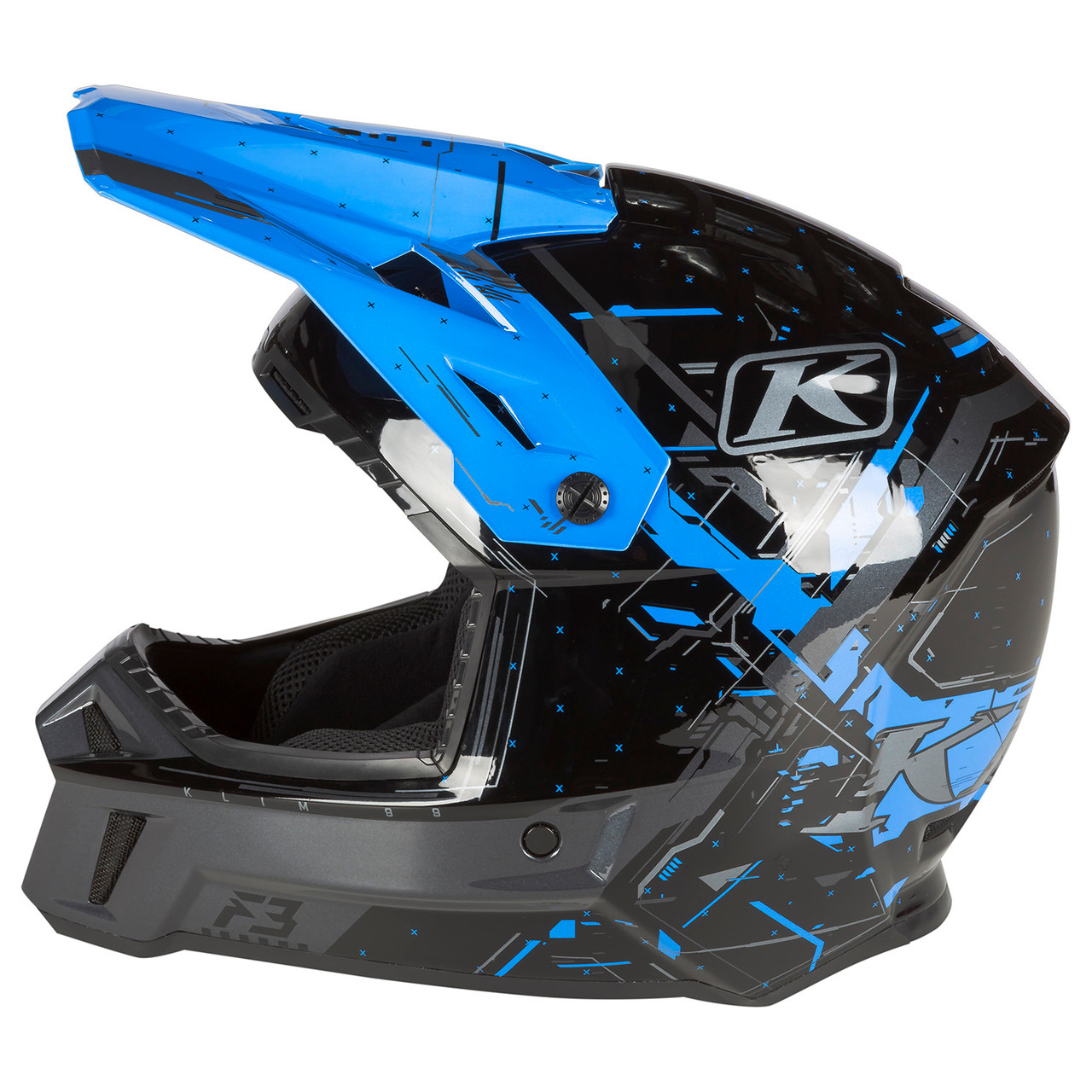 Klim F3 Helmet (ECE) - Recoil Electric Blue - SnowBigDeal