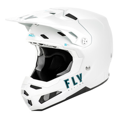 FLY Racing Formula S Carbon Solid Helmet - White | SnowBigDeal