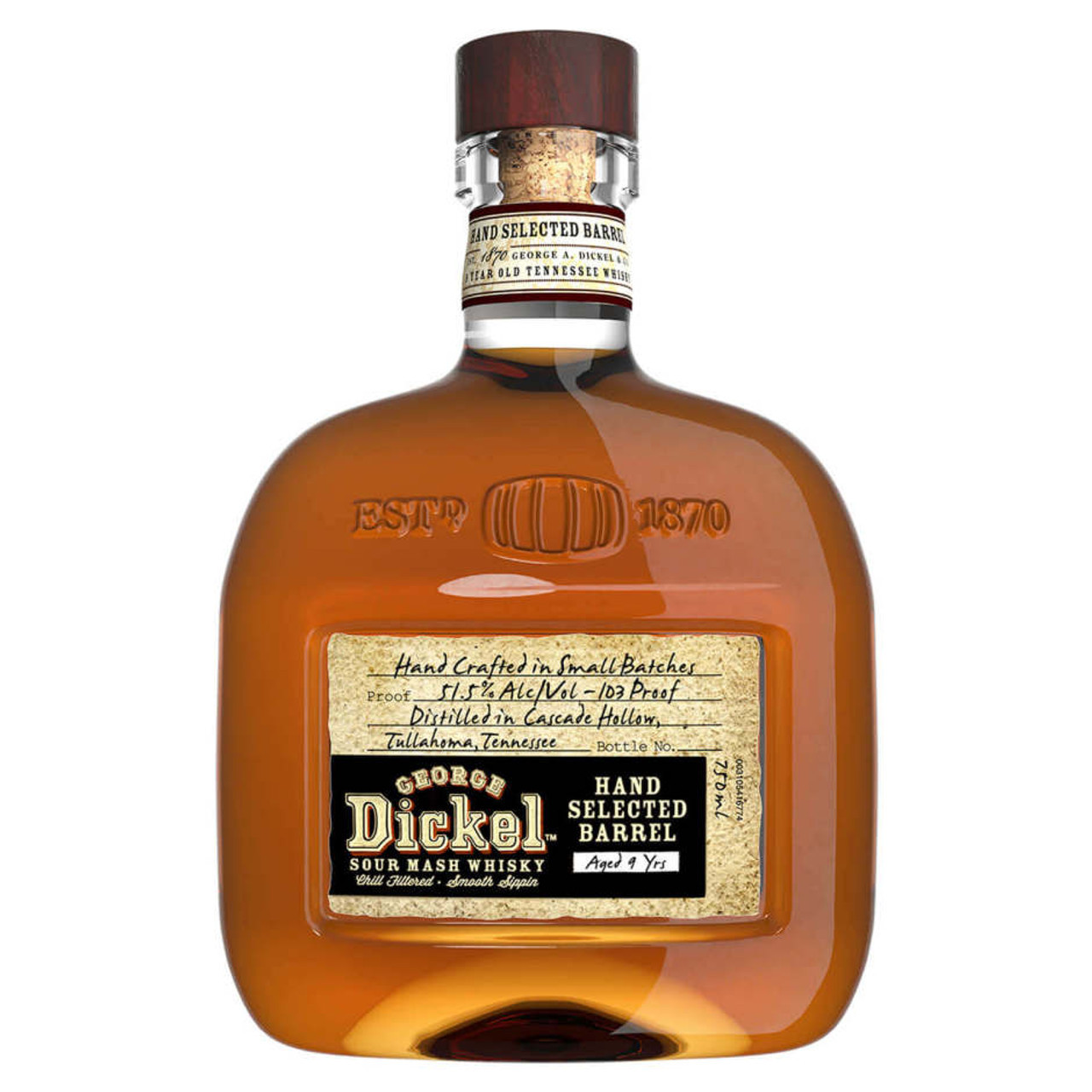 Buy George Dickel Hand Selected Barrel 9 Year Tennessee Whiskey online ...