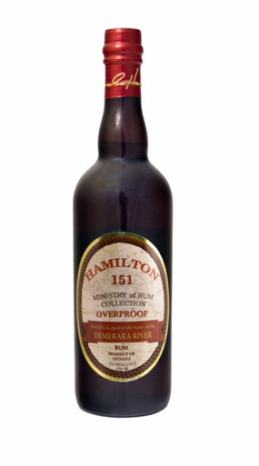 Hamilton Demerara Overproof 151 Rum (750ml) - Order Today