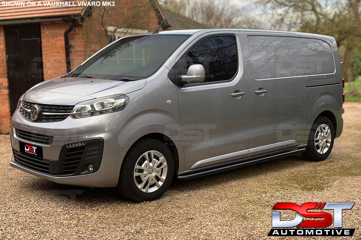 VW T5 Side Bars | T6 Transporter Steps Black Powder-Coated