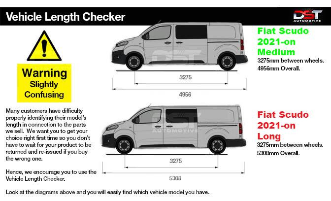 Fiat Scudo Roof Rack Rails Silver (2021-2023) | DST Automotive