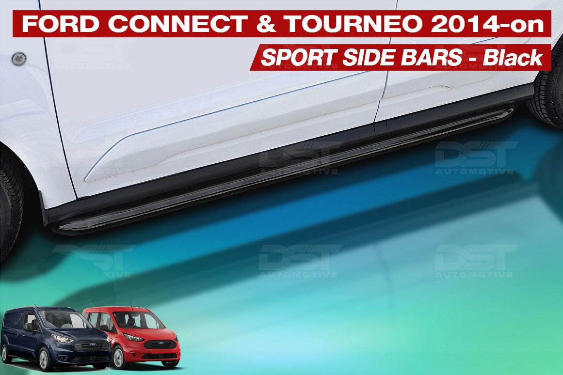 Ford Connect SWB Sports Side Bars Satin Black 14-20 - Seconds - DST ...