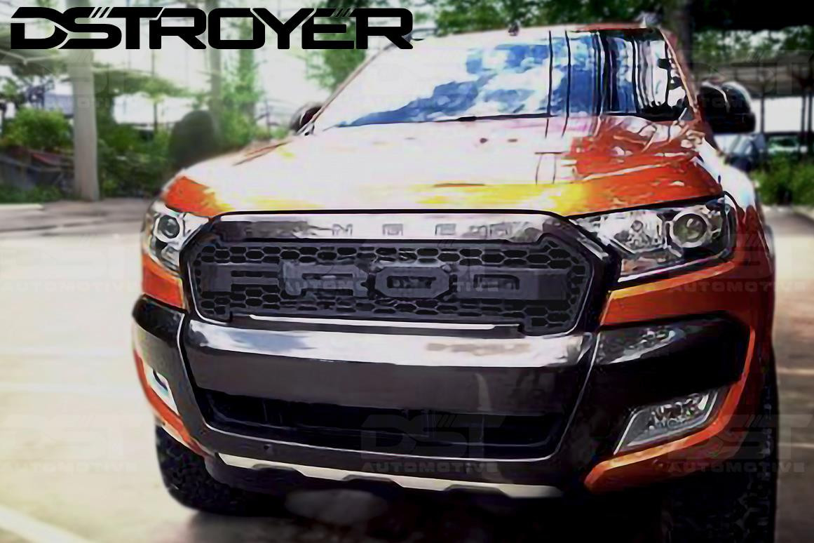 Front Replacment Grill Black Lettering For Ford Ranger T7 (Not Wildtrak ...