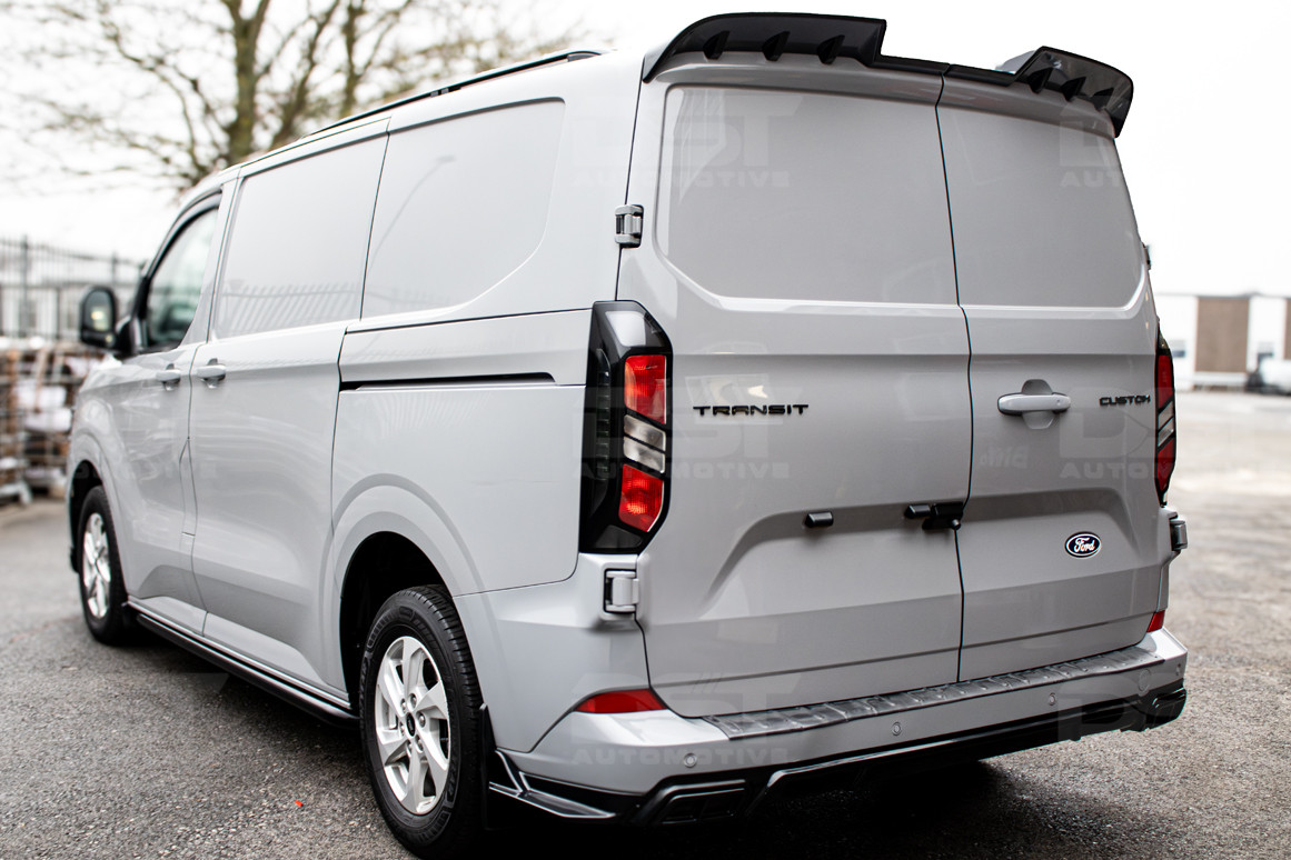 DST Tailgate Rear Spoiler Style B for VW Transporter T7 - Gloss Black