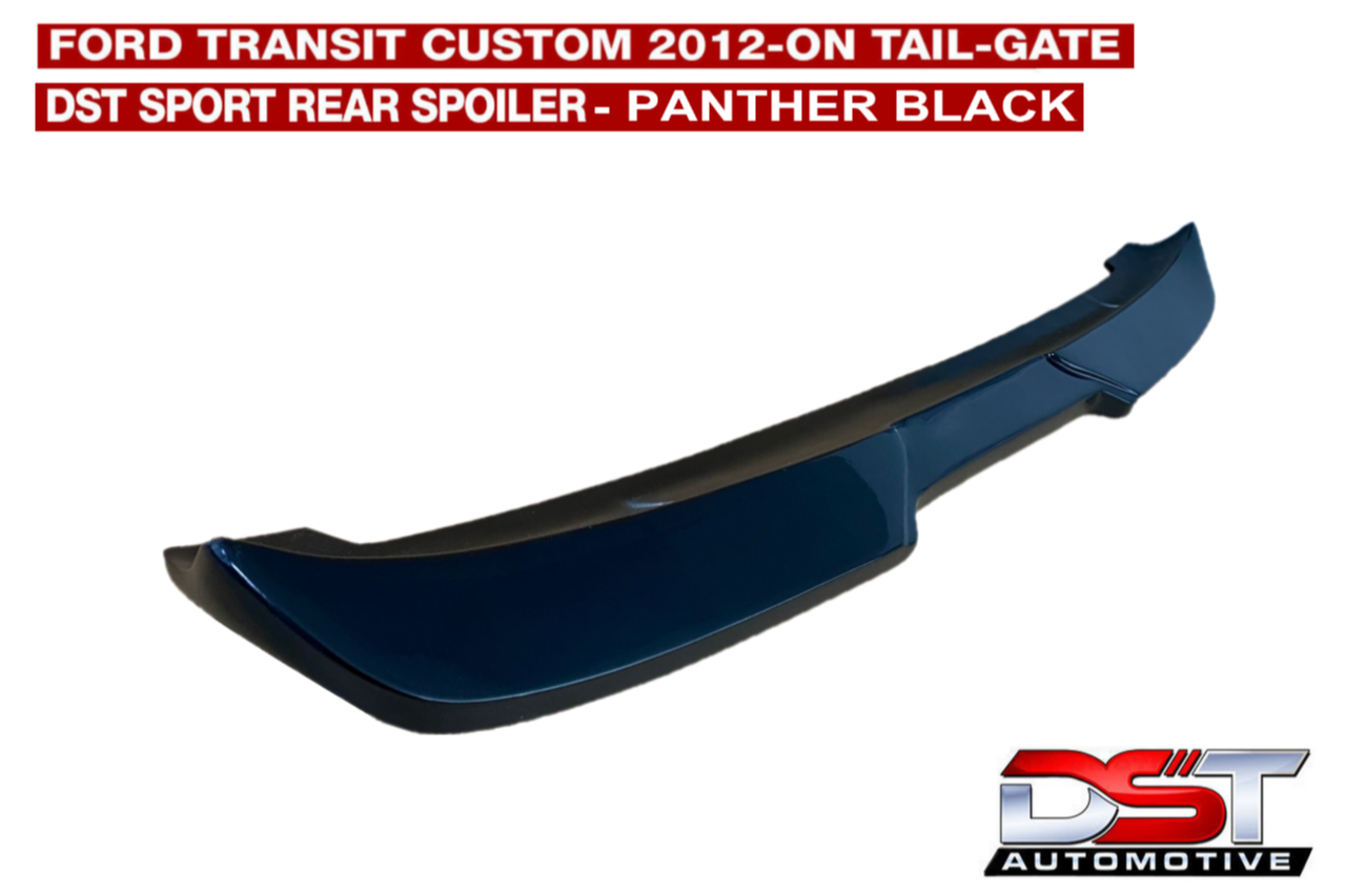 Ford Transit Custom Tailgate Rear Spoiler | PANTHER BLACK