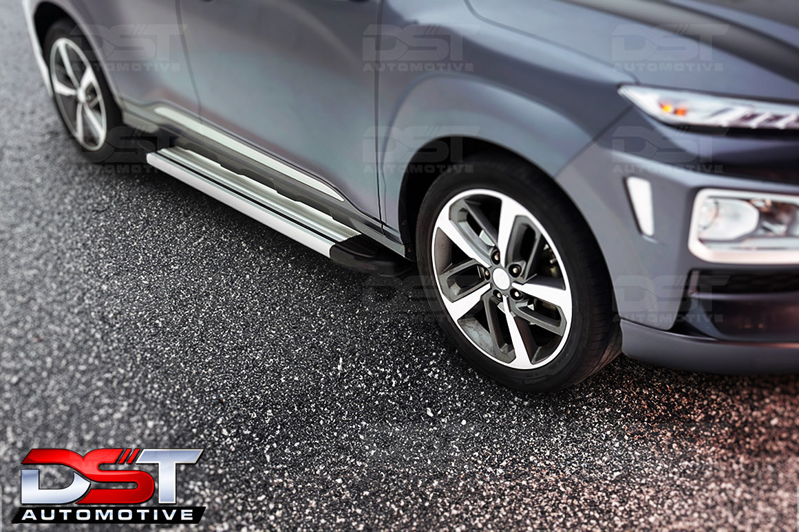 VW Caddy MAXI DST XP1 Silver Side Steps | Van Styling Accessories