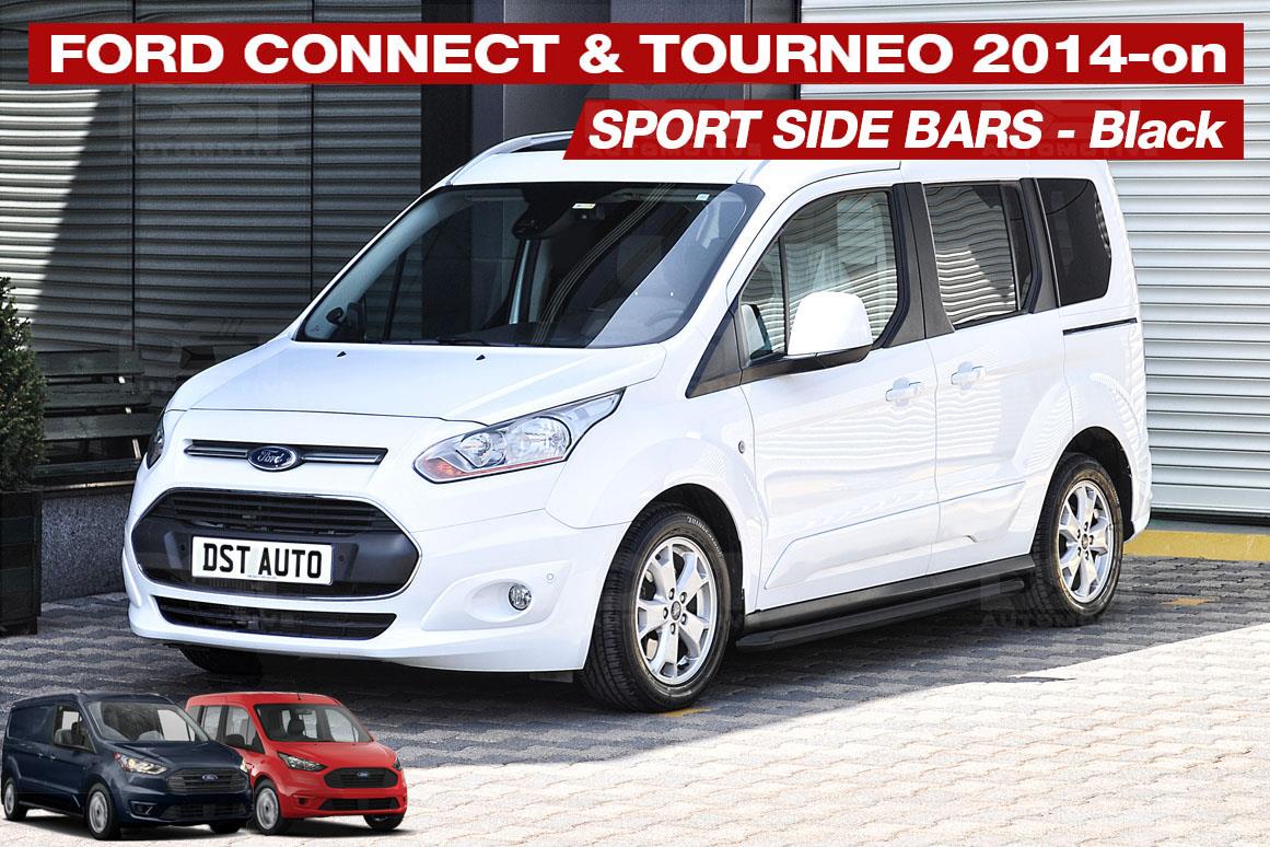 Ford Connect SWB Sports Side Bars Satin Black 14-20 - Seconds - DST ...